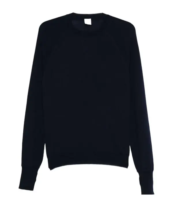 Eleventy Ribbed Crewneck Sweater - Black