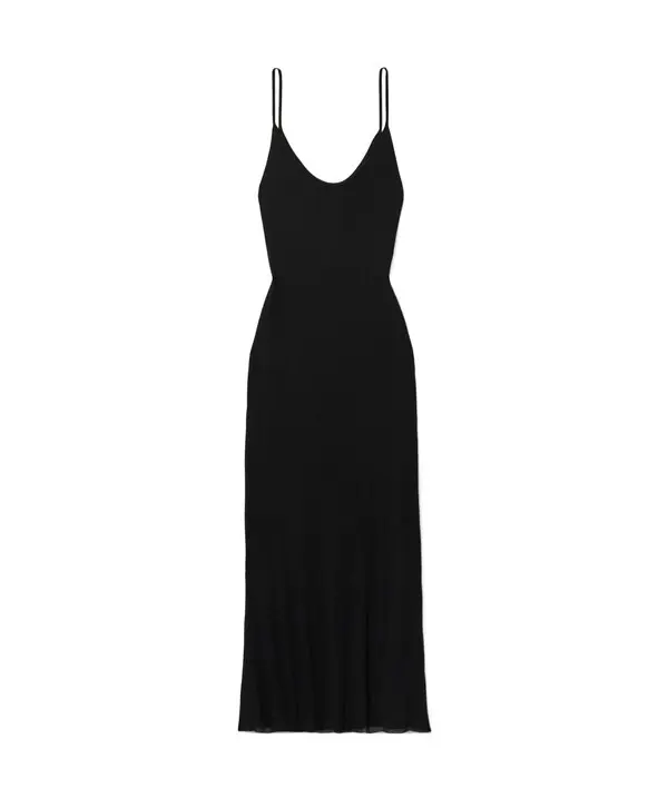 Khaite Round-neck Jersey Dress - Black