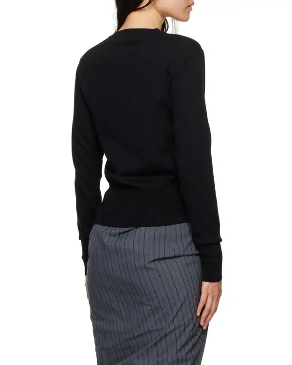 VIVIENNE WESTWOOD Orb Embroidered Knitted Cardigan