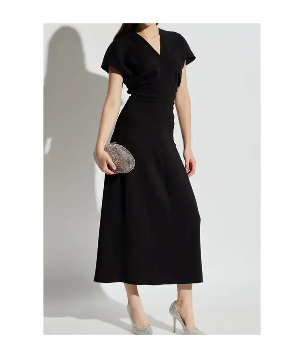 ANINE BING V-neck Maxi Dress - Black