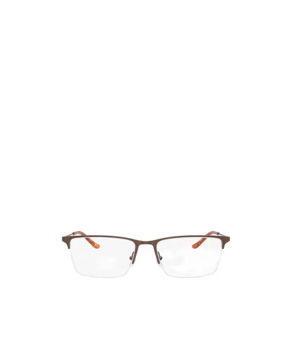 Emporio Armani Half Rim Eyeglasses - White