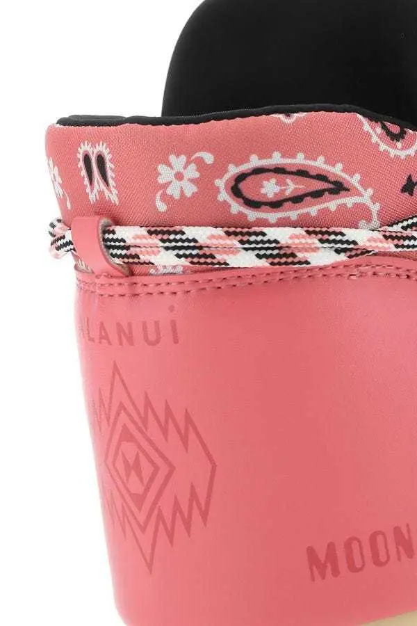 Alanui X Moon Boot Bandana-printed Round-toe Boots