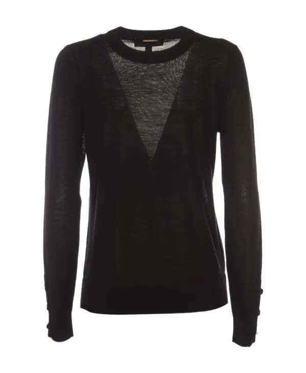 Michael Kors Crewneck Knitted Jumper With Button Details