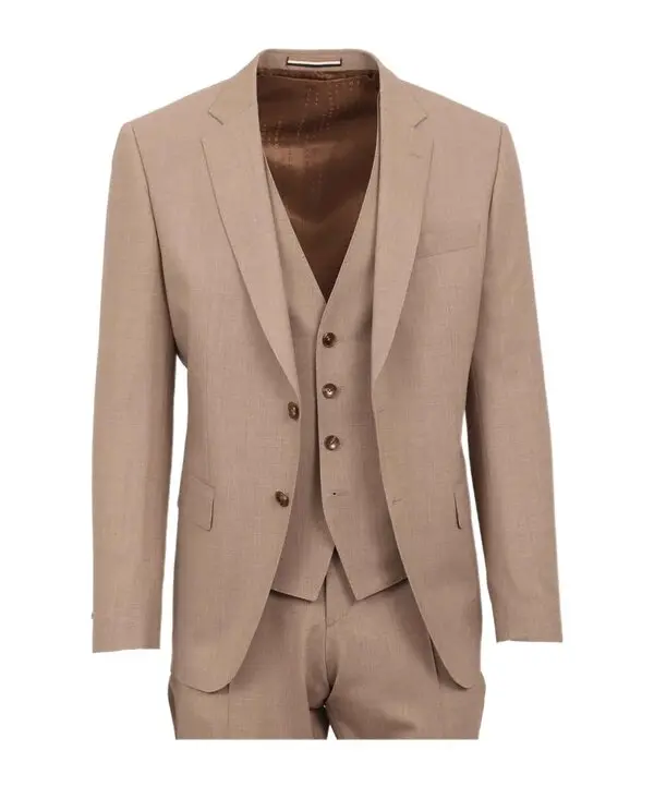 Hugo Boss Long-sleeved Suit Coat, Single-breasted Vest