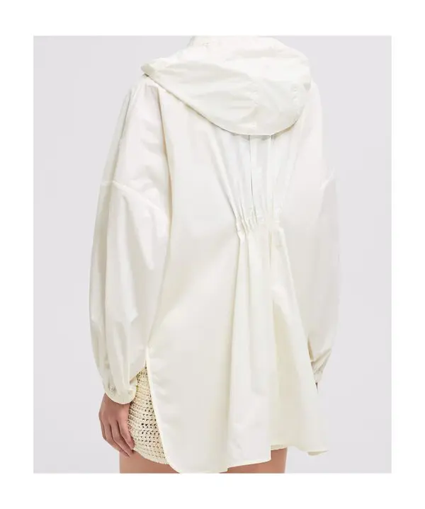 Moncler Hooded Zip-up Shirt Jacket