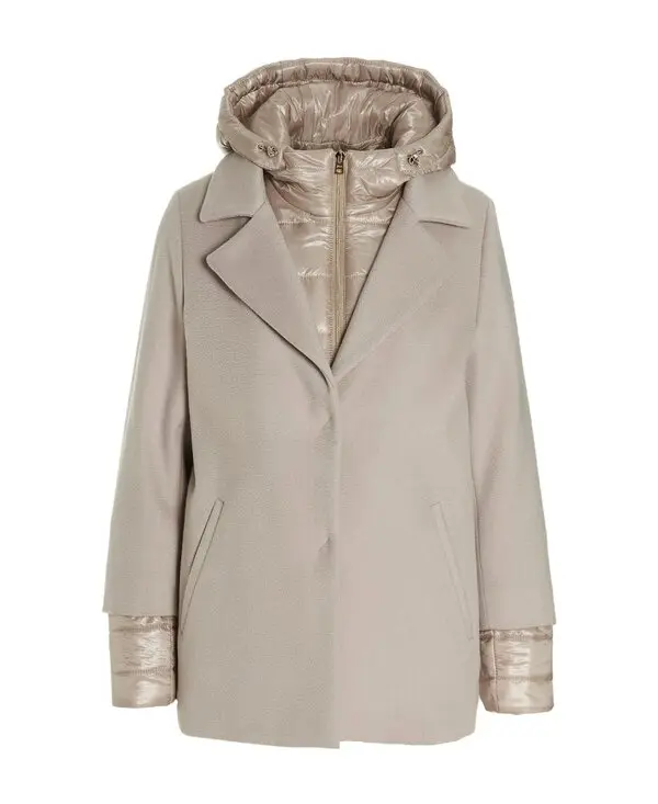 Herno Long-sleeved Coat With Hooded Detail