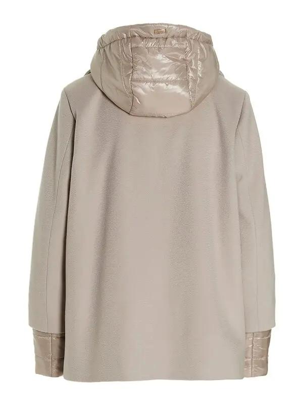 Herno Long-sleeved Coat With Hooded Detail