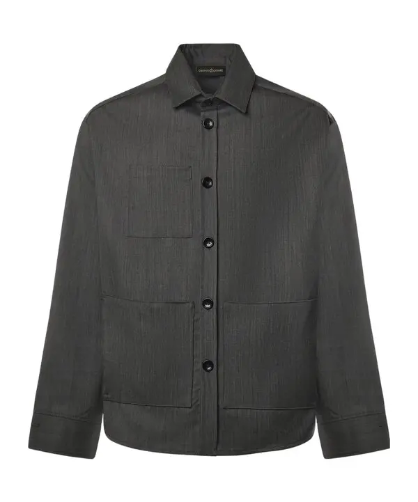 GIULIANO GALIANO Tobhias Patch-pocket Shirt - Grey