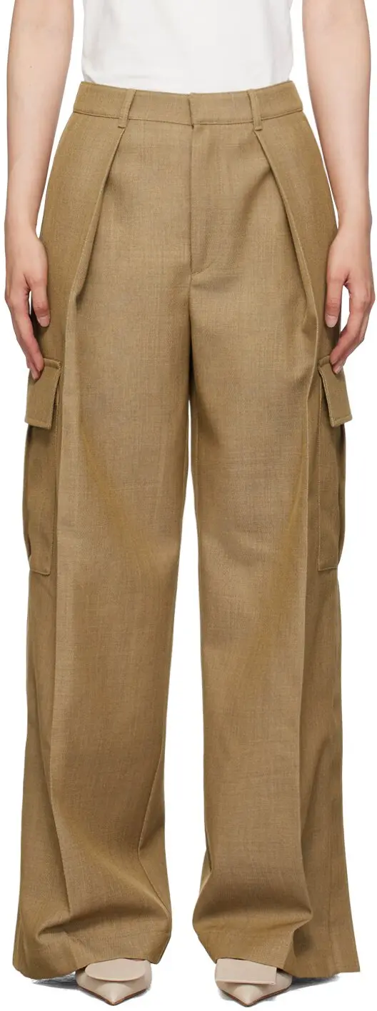 Burberry Pleated Cargo Trousers