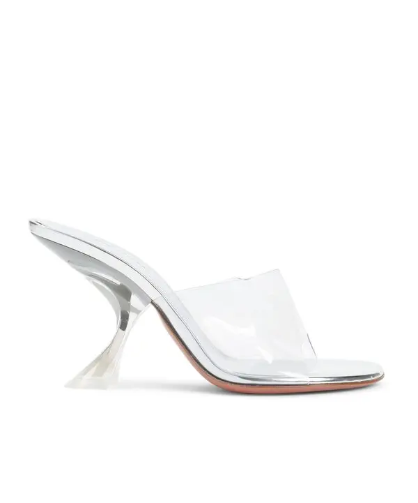 Amina Muaddi Taylor Glass Slipper 90 Pvc Pumps - Transparent