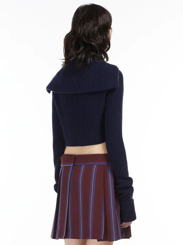 Sportmax Zipped Cropped Cardigan