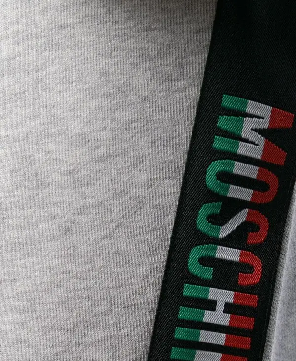 Moschino Gray Sweatpants - White