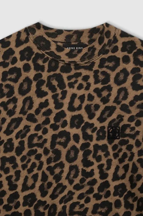 ANINE BING Leopard Print Oversized T-shirt