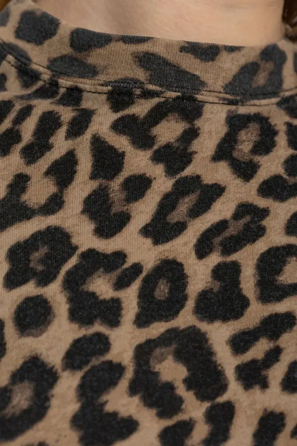 ANINE BING Leopard Print Oversized T-shirt