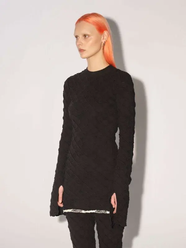 AMBUSH Logo-print Crewneck Knit Top
