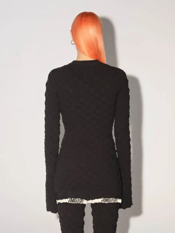 AMBUSH Logo-print Crewneck Knit Top