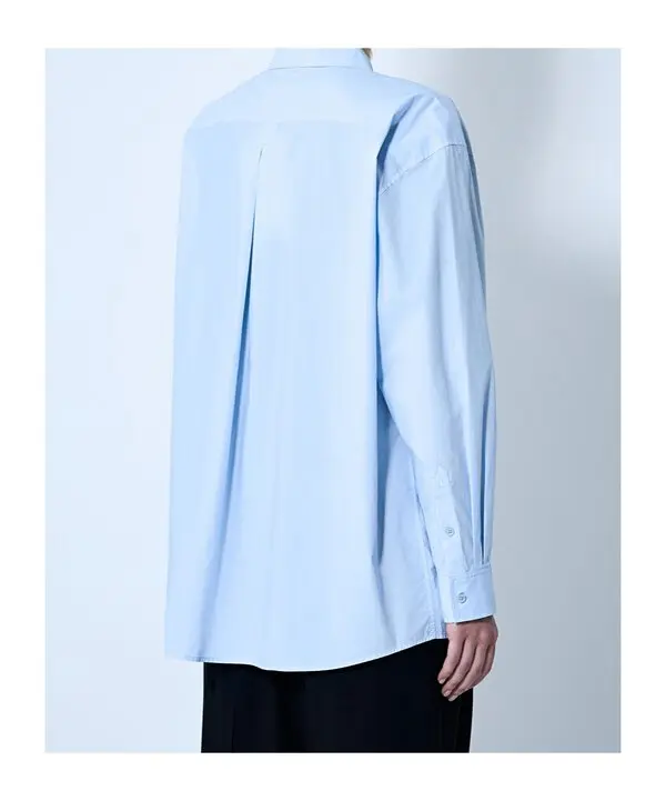 TOTEME Cotton Shirt With Lapel Collar And Button Closure - Blue