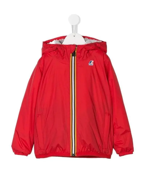 K-WAY Teen Logo Hooded Jacket