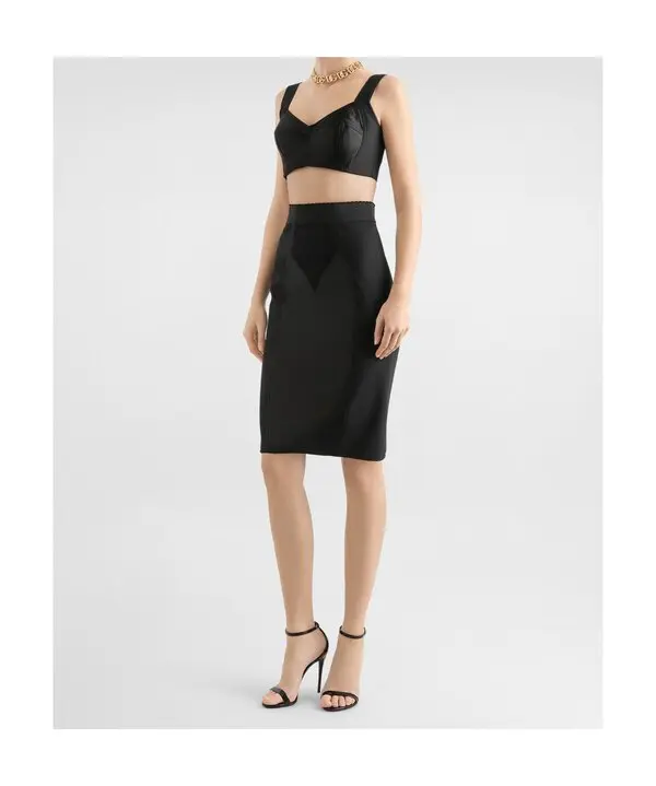 Dolce & Gabbana Corset Style Zippered Skirt