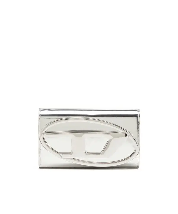 DIESEL® 1dr Mirrored Wallet - Silver