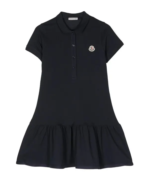 Moncler Ruffled Hem Polo Dress