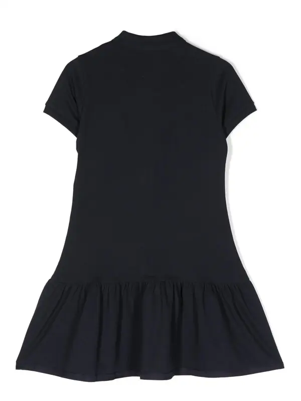 Moncler Ruffled Hem Polo Dress