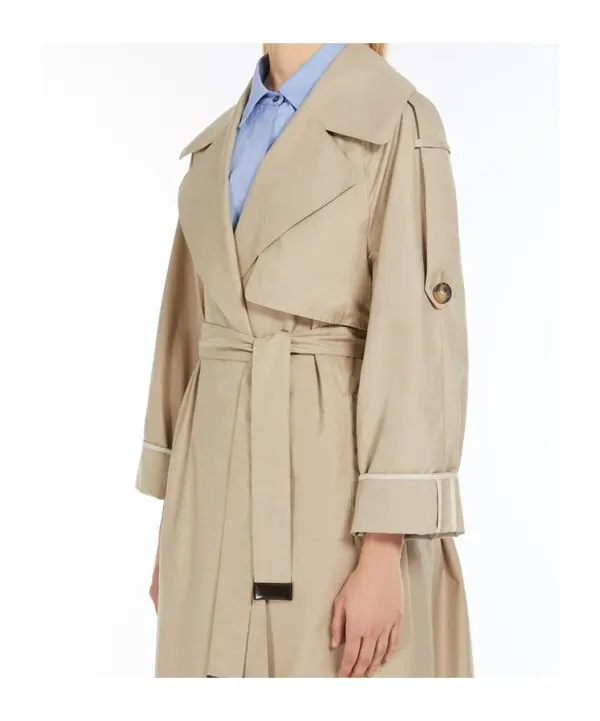 Max Mara The Cube Utrench Belted Long-sleeved Coat