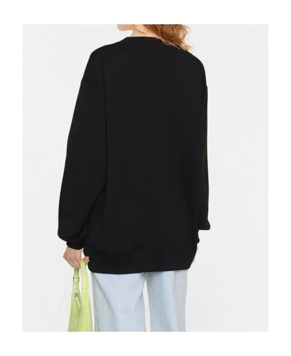 Moschino Graphic Print Crewneck Sweatshirt - Black