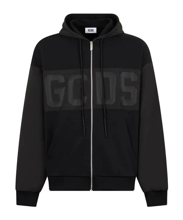 Gcds Band Logo Full Zip Hoodie