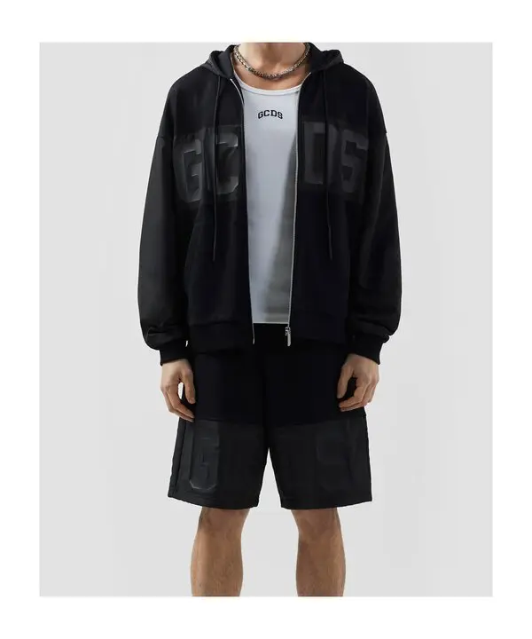 Gcds Band Logo Full Zip Hoodie