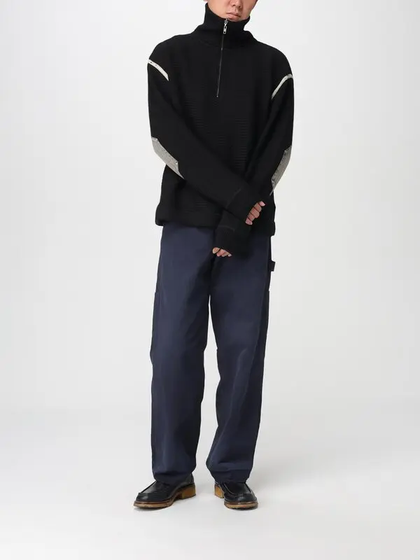MAISON MARGIELA Textured Straight-leg Distressed Jeans