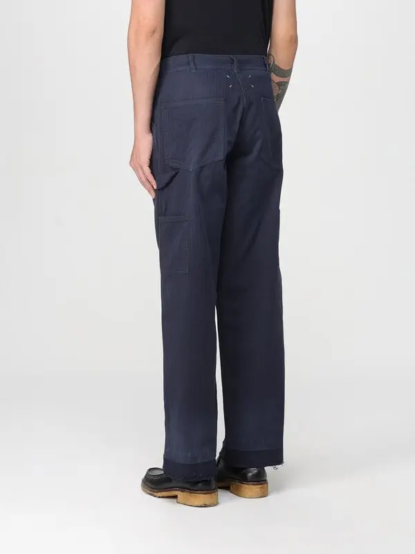 MAISON MARGIELA Textured Straight-leg Distressed Jeans