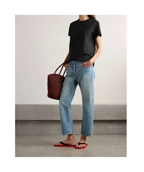 THE ROW Florie Short Sleeve Crewneck Top