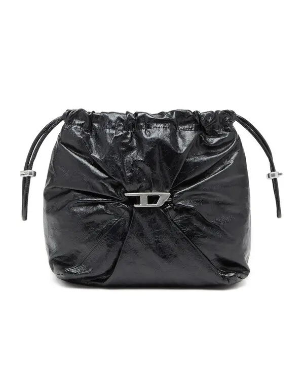 DIESEL® Scrunch-d Drawstring Bucket Bag - Black