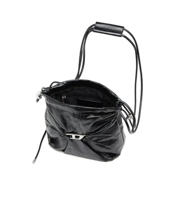DIESEL® Scrunch-d Drawstring Bucket Bag - Black