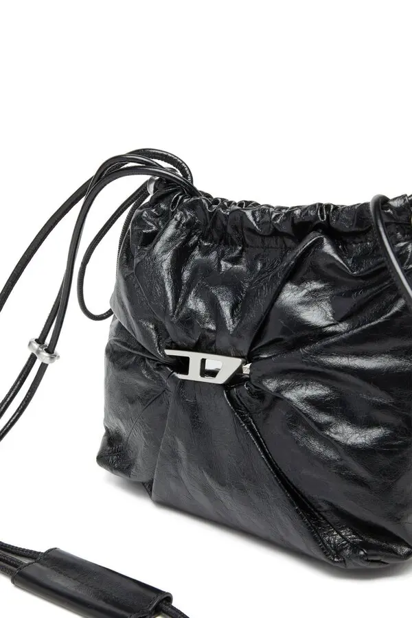 DIESEL® Scrunch-d Drawstring Bucket Bag - Black