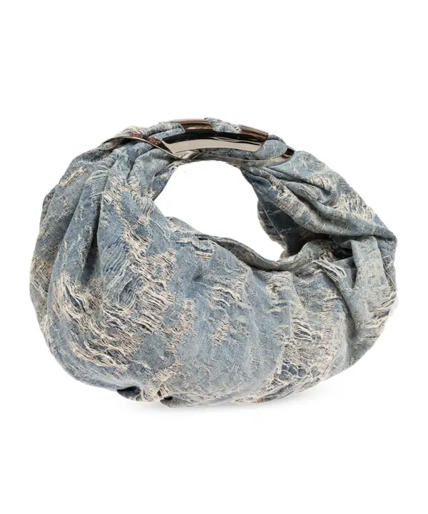 DIESEL® Grab-d Distressed Denim Hobo Bag