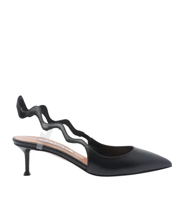 AQUAZZURA Wave-detail Slingback Pumps