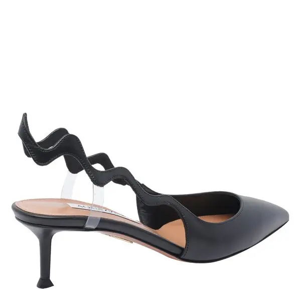 AQUAZZURA Wave-detail Slingback Pumps