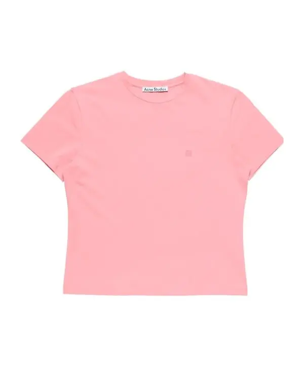 Acne Studios Regular Fit T-shirt - Pink