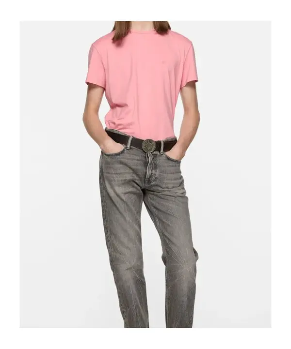 Acne Studios Regular Fit T-shirt - Pink