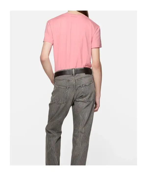 Acne Studios Regular Fit T-shirt - Pink