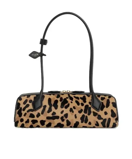 Alaïa Le Teckel Leopard Print Medium Bag - Brown