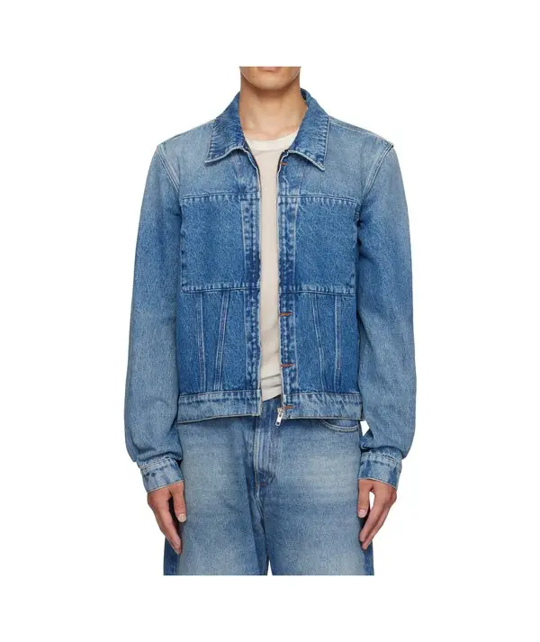MAISON MARGIELA Long Sleeve Denim Shirt - Medium Blue