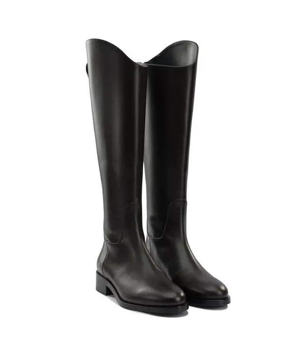AeydĒ Hector Zip-up Knee-high Boots - Black