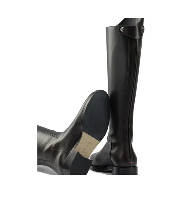 AeydĒ Hector Zip-up Knee-high Boots - Black