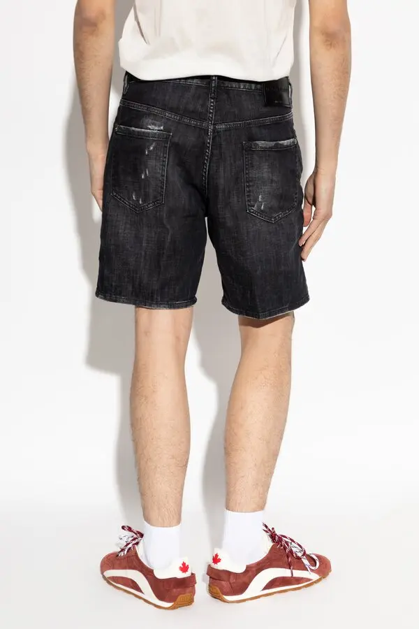 Dsquared2 Distressed Denim Shorts