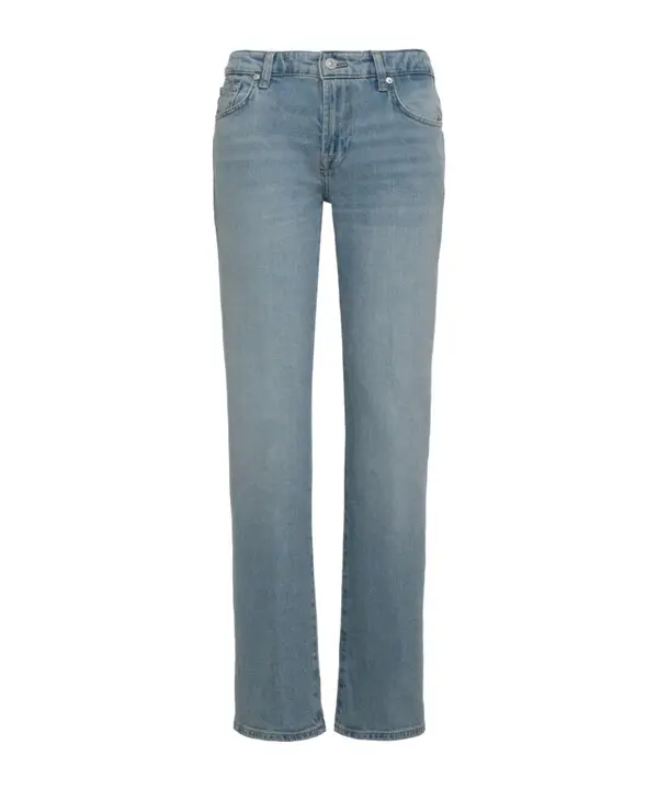 7 For All Mankind Calie Mid-rise Straight Jeans