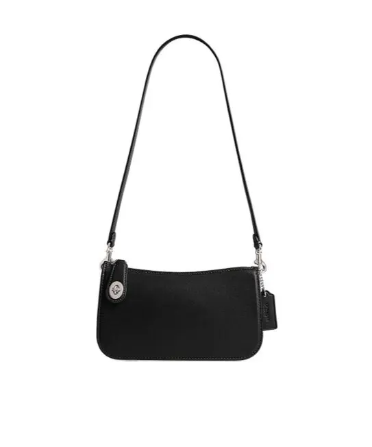 COACH Leather Mini Shoulder Bag With Logo Detail