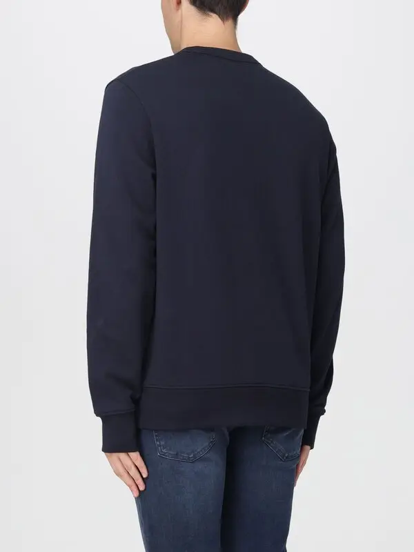 Hugo Boss Crewneck Sweatshirt With Embroidered Logo - Dark Blue